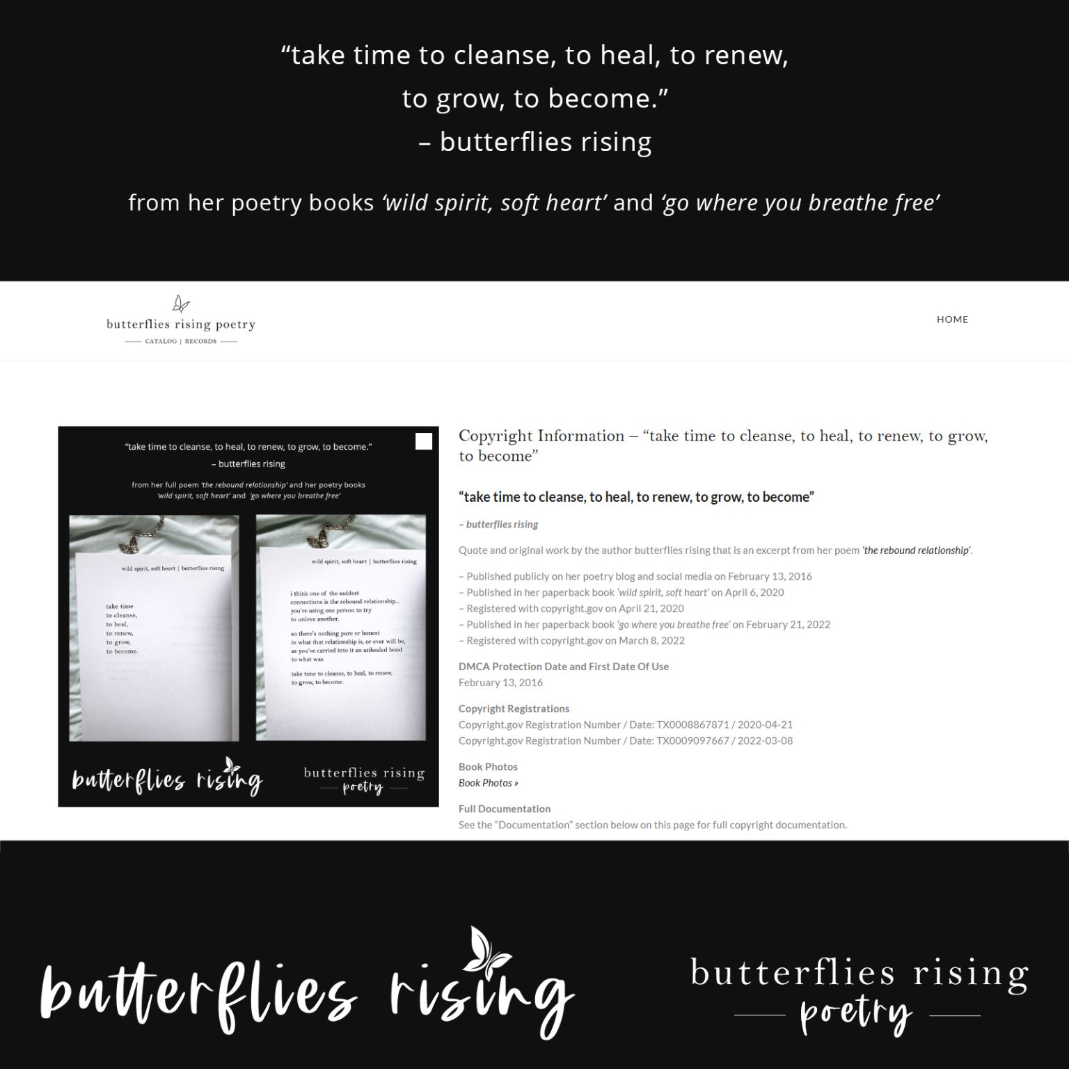 take time to cleanse, to heal, to renew, to grow, to become ...