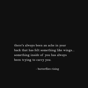 there's always been an ache in your back that has felt something like ...