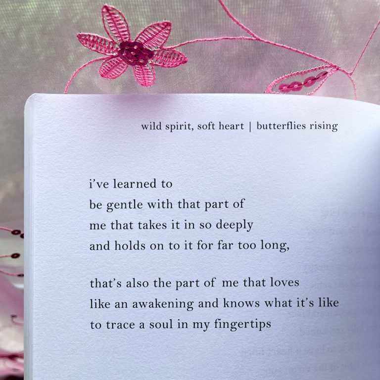 i’ve learned to be gentle with that part of me - butterflies rising