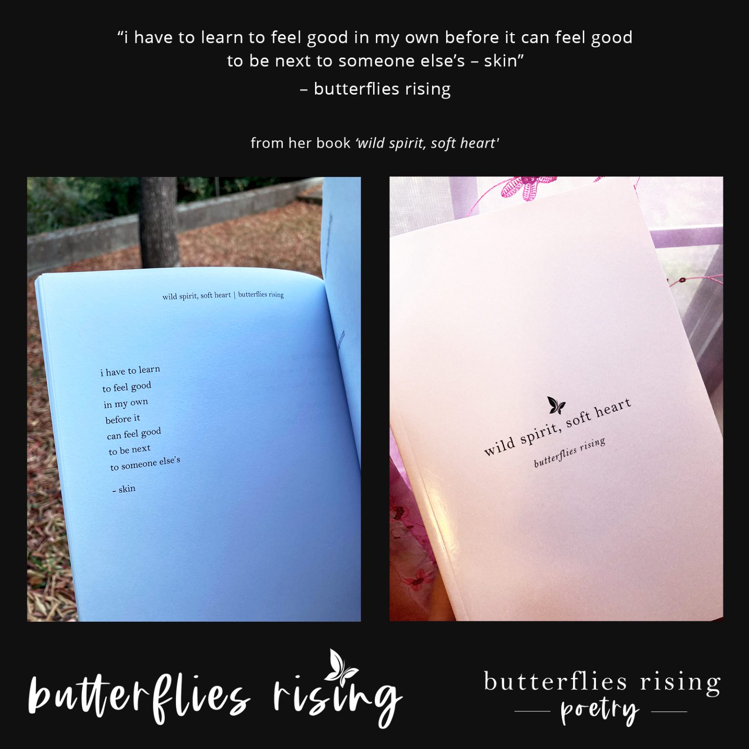 i have to learn to feel good in my own before it can feel good to be ...