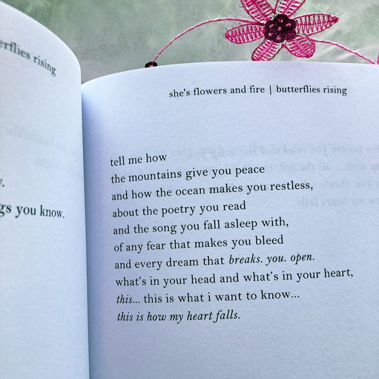 butterflies rising poem - tell me how the mountains give you peace and how