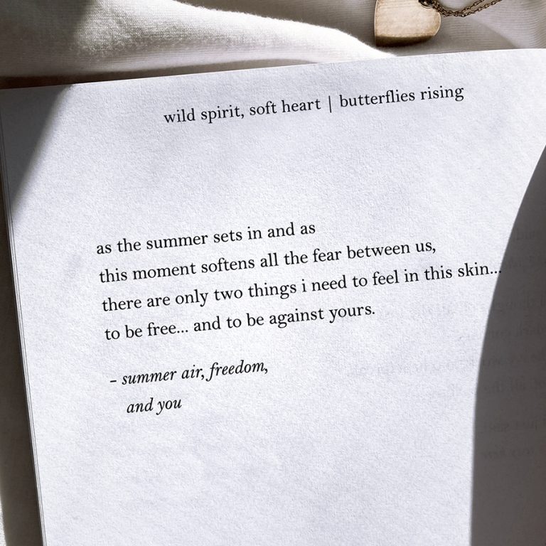 summer air, freedom, and you - full poem - butterflies rising