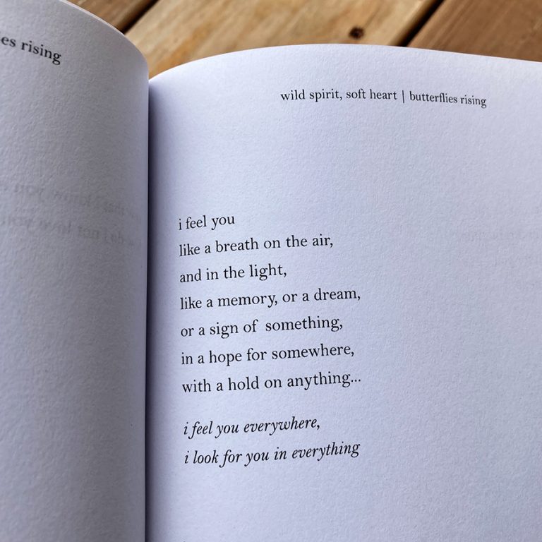 i feel you like...a breath on the air, and in the light...like a memory ...