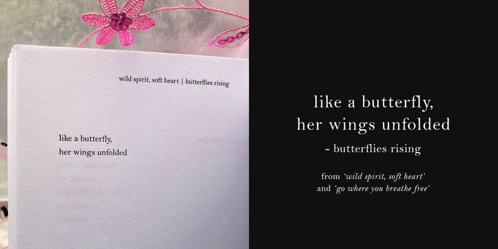 like a butterfly, her wings unfolded - butterflies rising book memes