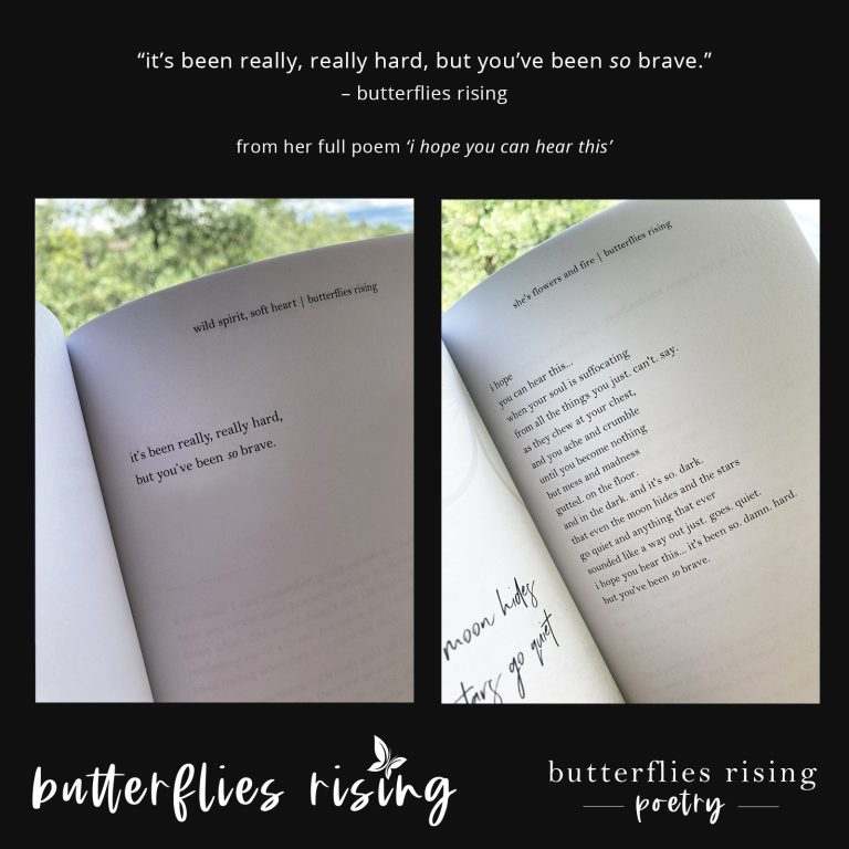 it’s been really, really hard, but you’ve been so brave. - butterflies ...