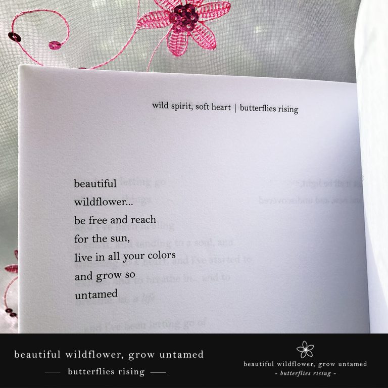 beautiful wildflower... be free and reach for the sun, live in all your