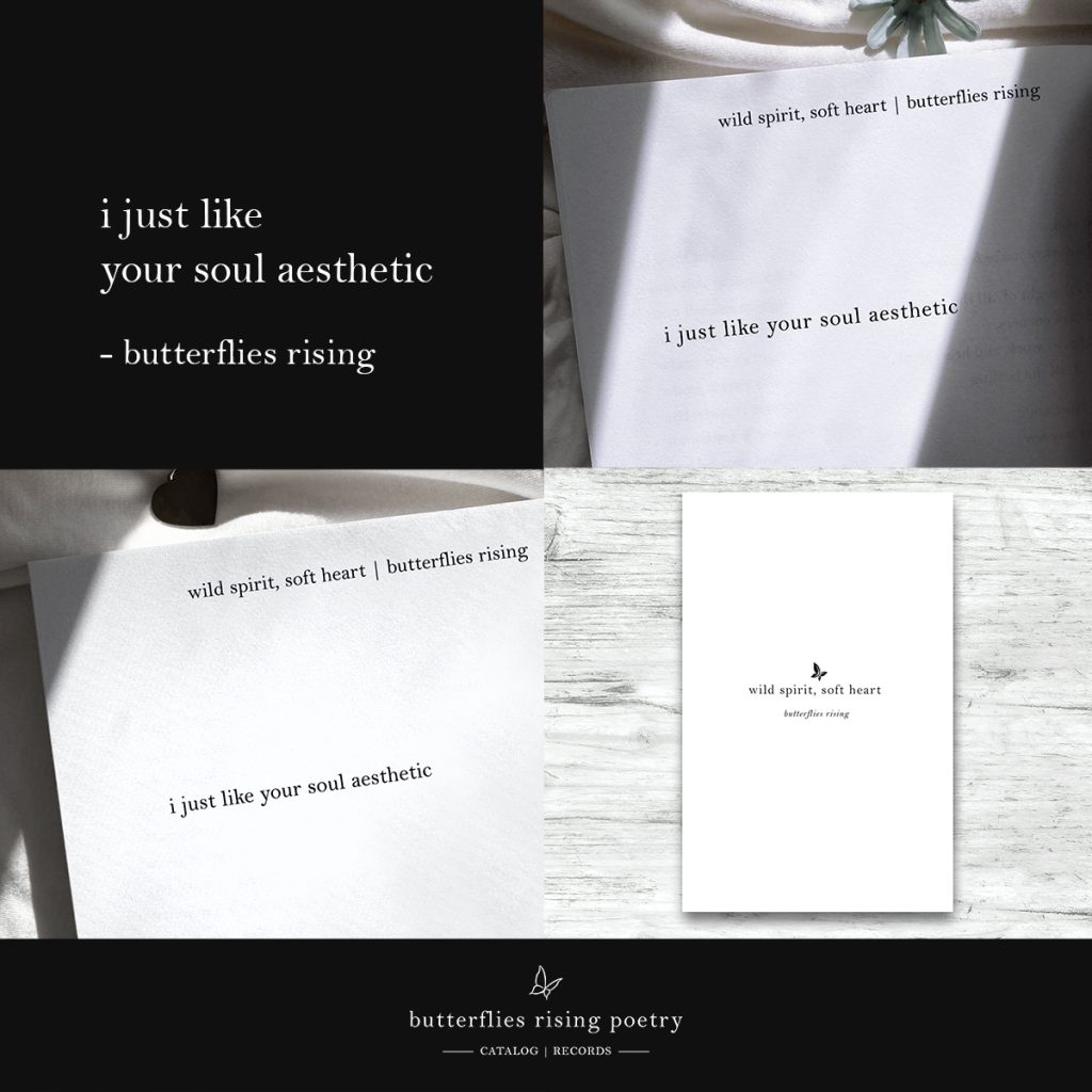 i just like your soul aesthetic - butterflies rising quote