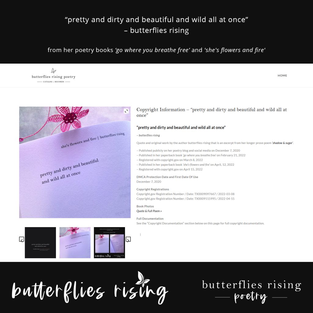 pretty and dirty and beautiful and wild all at once © - butterflies rising