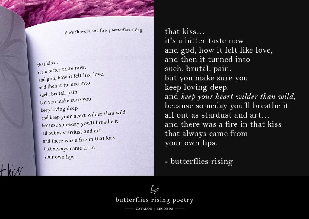 keep your heart wilder than wild poem series - butterflies rising