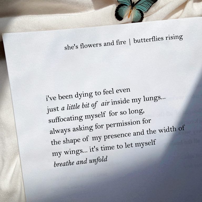 i've been dying to feel even just a little bit of air inside ...