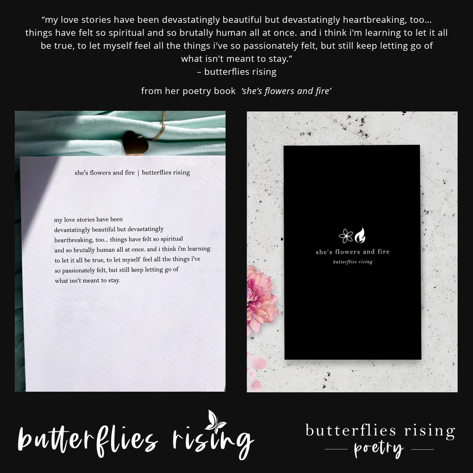 my love stories have been devastatingly beautiful but - butterflies rising